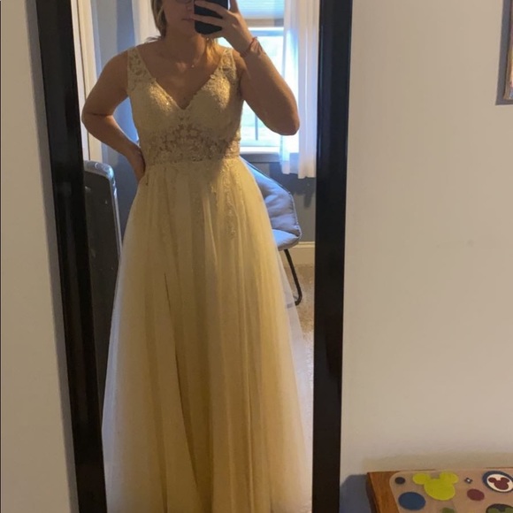 Dresses | Light Yellow Prom Dress | Poshmark